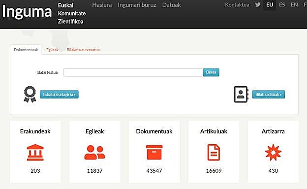 Inguma datu base zientifikoak 20 urte bete ditu | El Diario Vasco